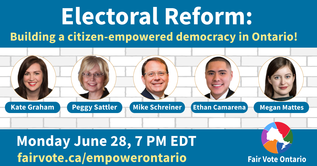 Ontario Electoral Reform Event! - Fair Vote Canada