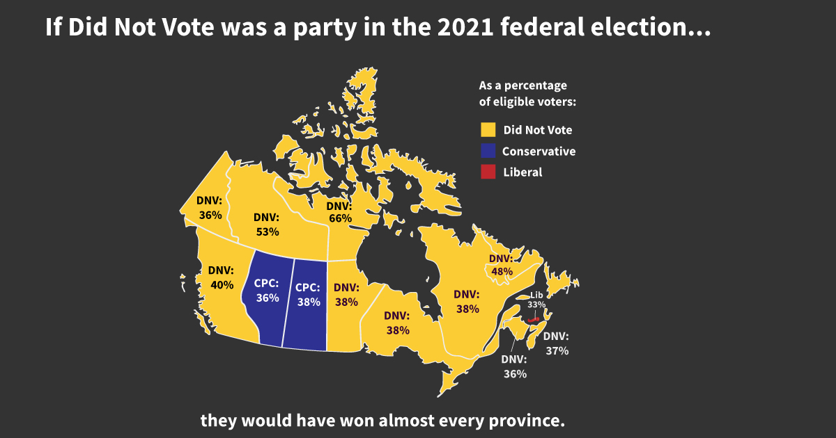 Did Not Vote won the election! Demand action on electoral reform now ...