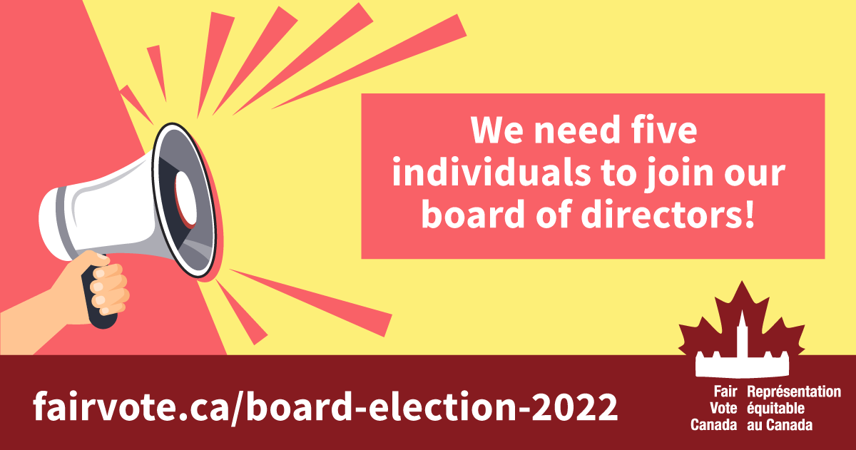Board Election 2022 - Fair Vote Canada