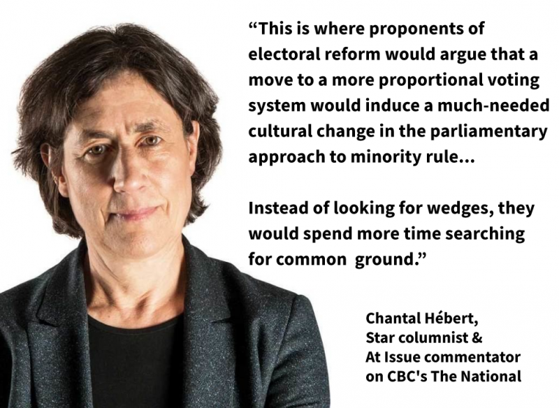 Your voices for proportional representation are being heard! Chantal ...