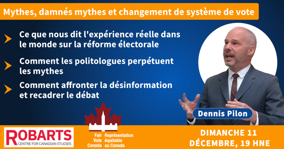 Webinar with Dennis Pilon on electoral reform