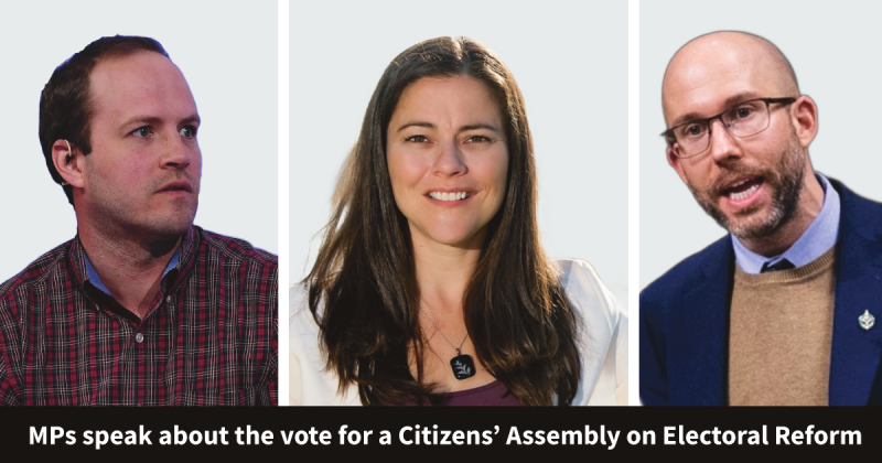 MPs speak on the vote for Citizens' Assembly on Electoral Reform
