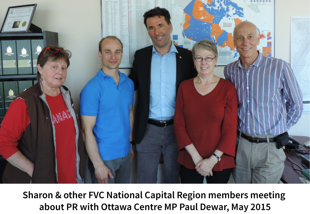 Sharon Reeves Outstanding Volunteer Award - Fair Vote Canada